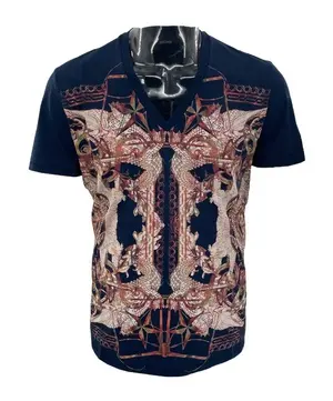 Just Cavalli Pattern Printed Short-sleeved T-shirt - No
