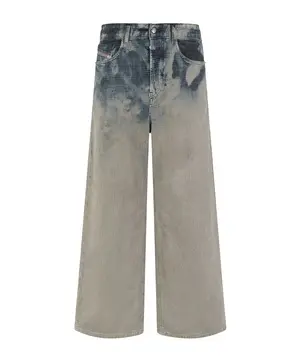 DIESEL® Faded Palazzo Jeans - No