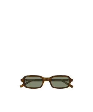 Saint Laurent Rectangle Frame Sunglasses - Green