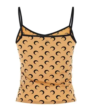 MARINE SERRE Moon Print Sleeveless Top - No