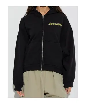 Balenciaga Spray Logo Zipped Hoodie