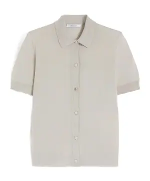 Max Mara Slim-fit Fine Wool Cardigan - Beige