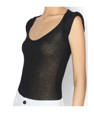 Alaïa Ribbed Jersey Bodysuit