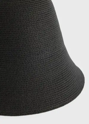 TOTEME Woven Sun Hat - Black