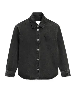 AMI Paris Crochet Friend Overshirt - Grey