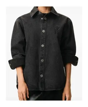 AMI Paris Crochet Friend Overshirt - Grey