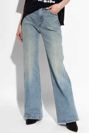 R13 Charlotte High-rise Flared Jeans - Gray