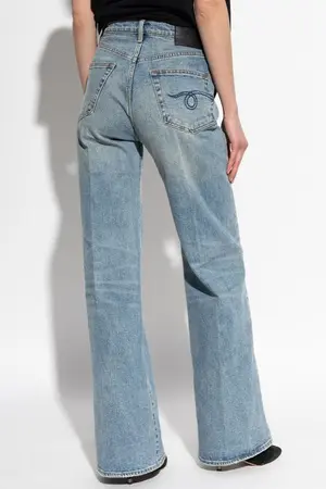 R13 Charlotte High-rise Flared Jeans - Gray
