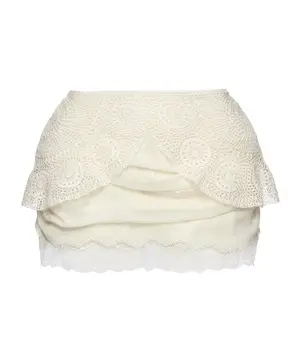 Magda Butrym Lace Draped Mini Skirt