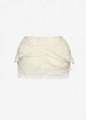 Magda Butrym Lace Draped Mini Skirt