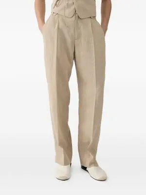 Jacquemus Pleated Straight-leg Trousers