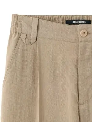 Jacquemus Pleated Straight-leg Trousers
