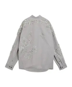 Dries Van Noten Embellished Long-sleeve Shirt