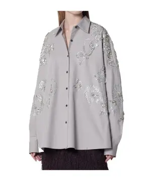 Dries Van Noten Embellished Long-sleeve Shirt