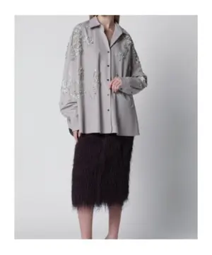 Dries Van Noten Embellished Long-sleeve Shirt