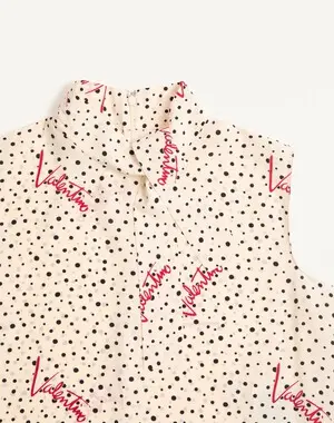Valentino Garavani Polka Dot Crepe De Chine Sleeveless Top - White