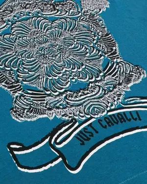 Just Cavalli V-collar Short-sleeved T-shirt