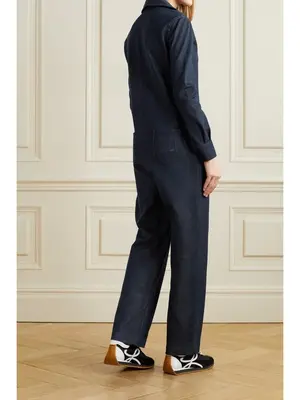 Max Mara Cotton-blend Chambray Jumpsuit