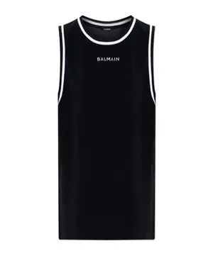 Balmain Contrast Trim Mini Dress