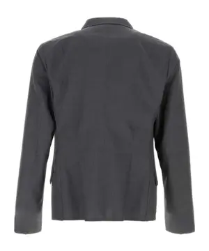 JIL SANDER Single-breasted Tailored Jacket - Grey