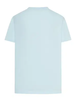 GANNI Graphic Print T-shirt - Light Blue