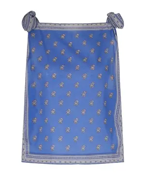DÔEN Amalia Printed Cotton Tulle Top - Blue