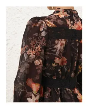 Zimmermann Carousel Lace Peplum Blouse