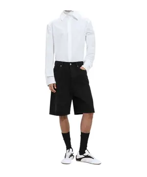 Bottega Veneta Wide-leg Denim Shorts