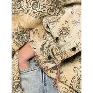 R13 Shredded Seam Drop Neck Shirt
