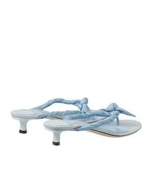 JIMMY CHOO Braided High-heeled Sandals - Blue