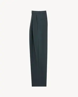 Saint Laurent Pleated Wide-leg Trousers