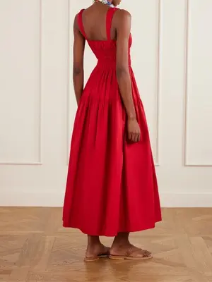 DÔEN Clover Dress In Organic Cotton Poplin