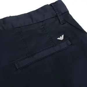 Emporio Armani Logo Straight Leg Trousers - Black