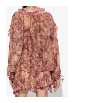 Isabel Marant Étoile Chalis Mandala-print Gathered Blouse