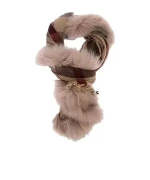 Burberry Spliced Plaid Scarf