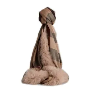 Burberry Spliced Plaid Scarf