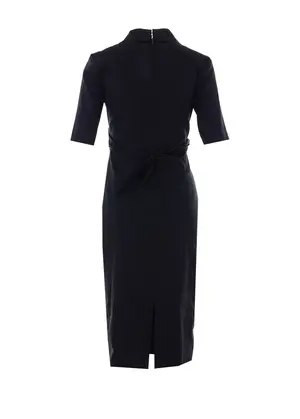 Pinko Bow Detailed Slim-fit Midi Dress