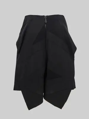 Burberry Flag Intarsia Satin Skirt