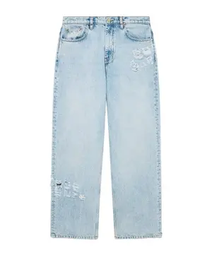 Casablanca Straight-leg Ripped Jeans - Blue