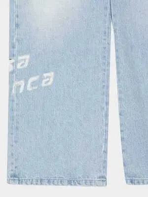 Casablanca Straight-leg Ripped Jeans - Blue