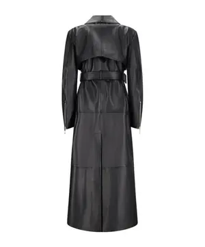 Sportmax Leather Two-piece Trench Coat