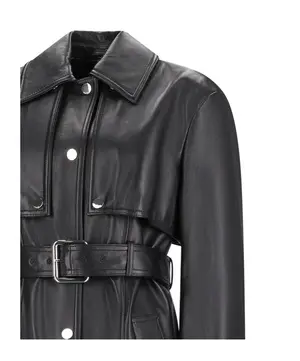 Sportmax Leather Two-piece Trench Coat