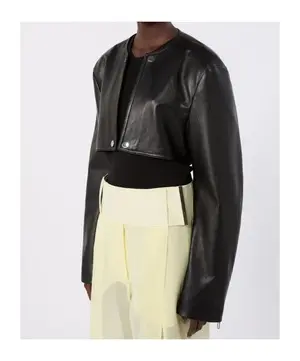 Sportmax Leather Two-piece Trench Coat