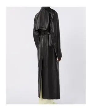 Sportmax Leather Two-piece Trench Coat - No