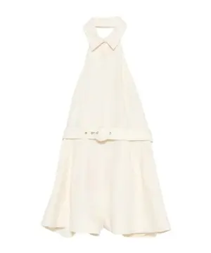 Zimmermann Belted Collar Playsuit - Beige