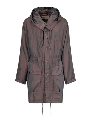 Dries Van Noten Changeant Overdye Hooded Jacket