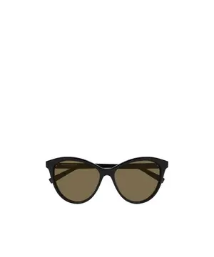 Saint Laurent Cat Eye Frame Sunglasses - Brown