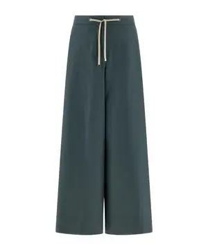 Max Mara Gufo Drawstring Wide-leg Pants