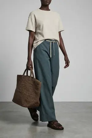 Max Mara Gufo Drawstring Wide-leg Pants