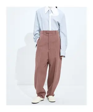 Bottega Veneta Wool And Linen Tailored Pants